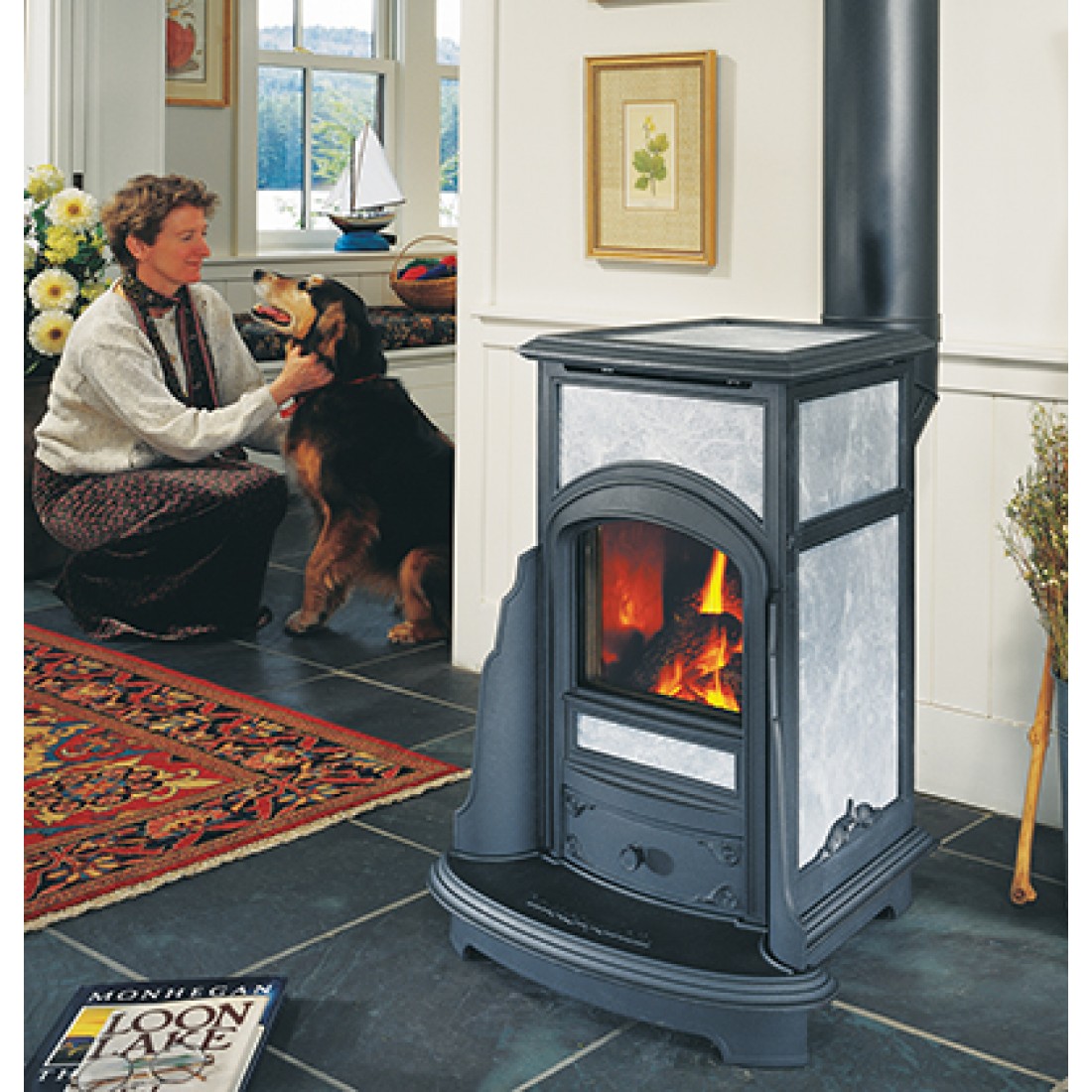 Cottage Franklin Soapstone Gas Stove | Woodstove