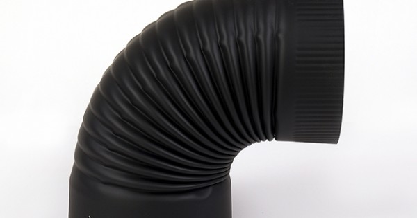 6" Diameter x 90-Degree Single Wall Elbow