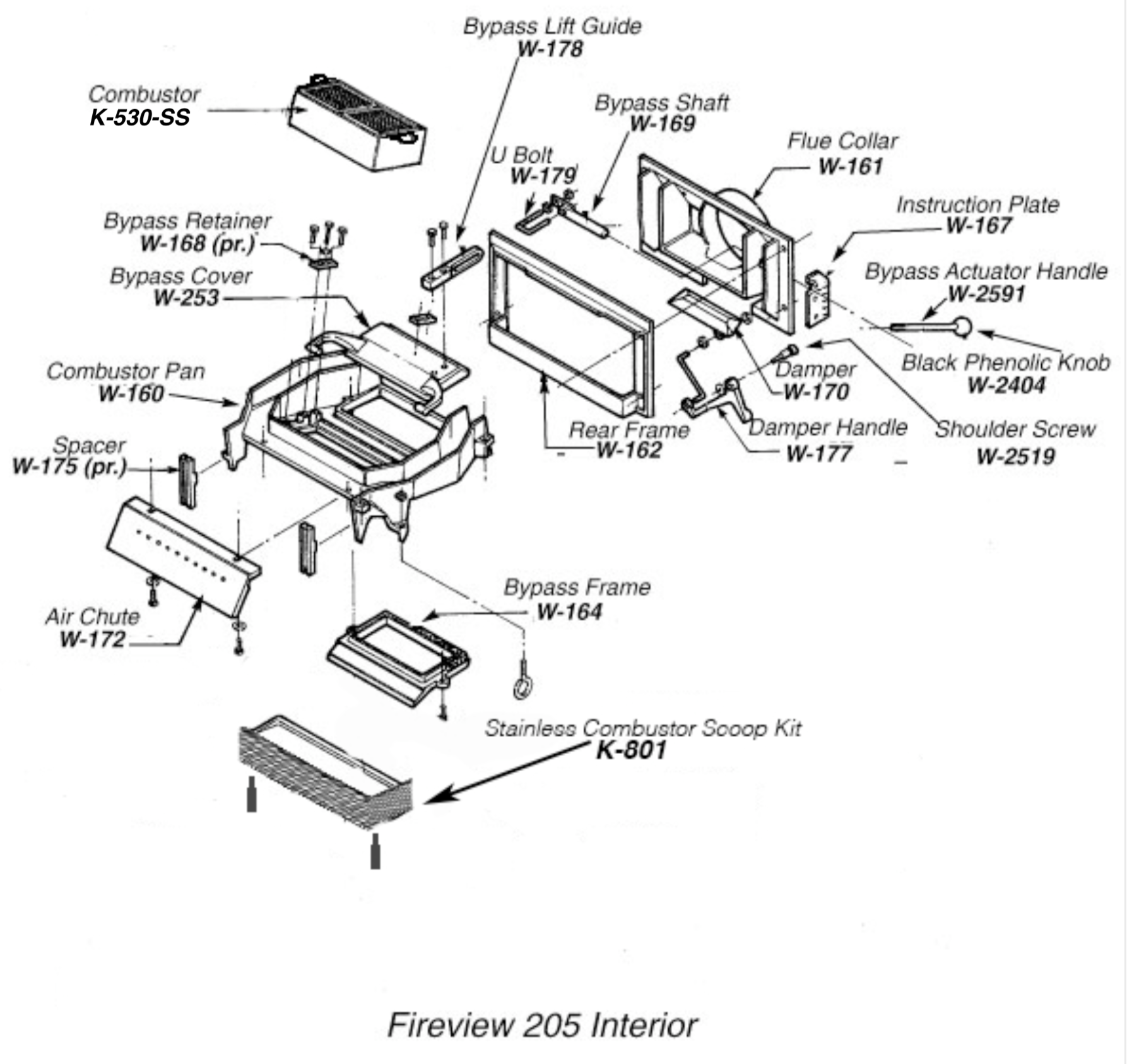 Fireview 205 Catalytic Combustor (SS) | Woodstove